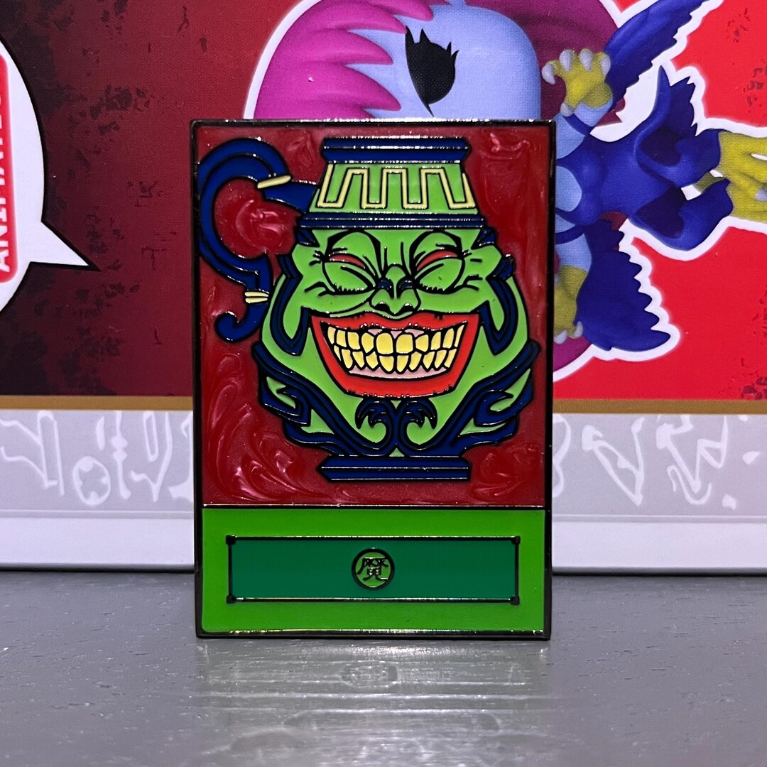 Pot of Greed Magic Card Pin - Enamel Pins - Duel Monsters Manga Style ...
