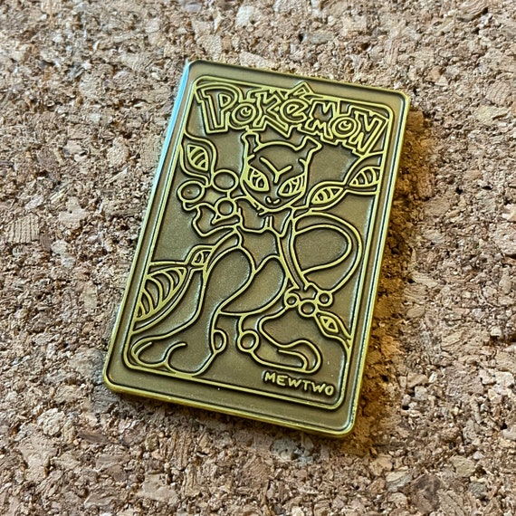 Gilded Mewtwo Pin Pokemon Enamel Pins 1999 BK Gold Plated | Etsy