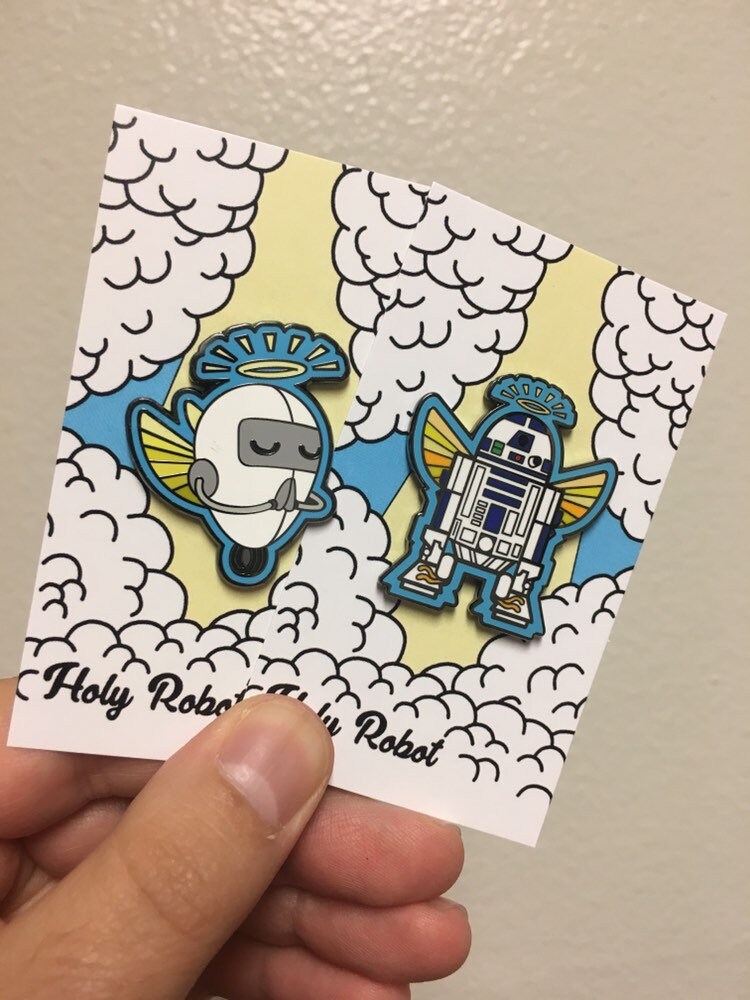 Holy Robot Pin - Artoo - Enamel Pins - Hat Pins - Star Wars Lapel Pin ...