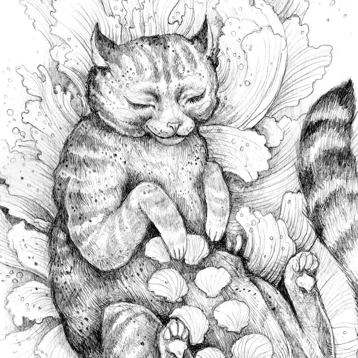 Mercat - Printable Coloring Page - Etsy