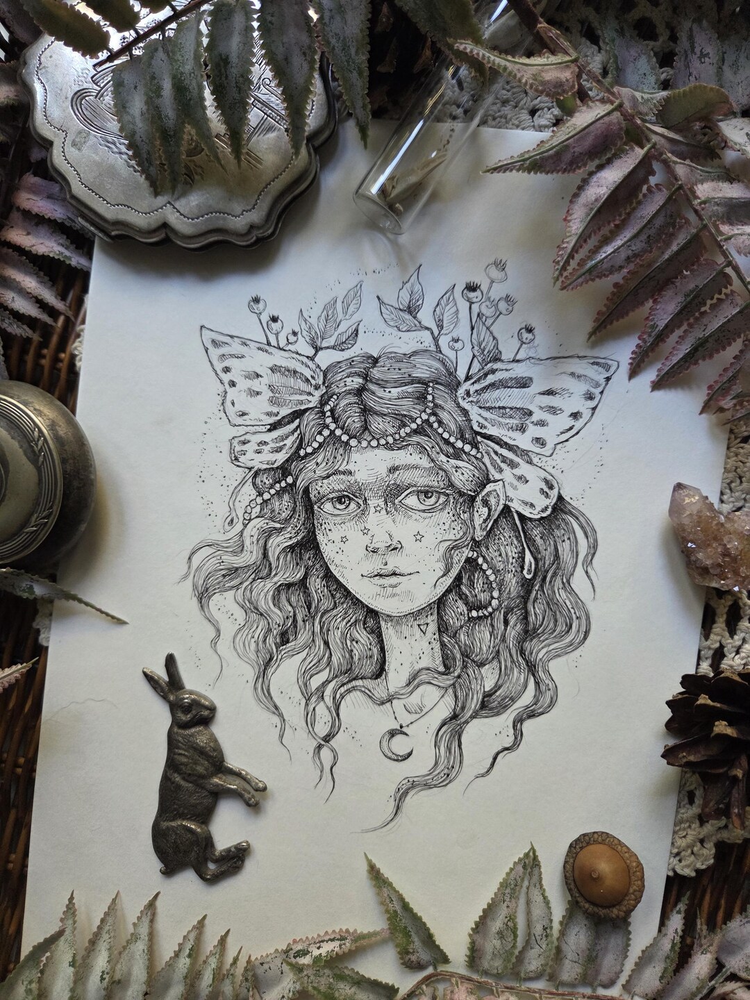 Butterfly Fae - Printable Colouring Page - Etsy