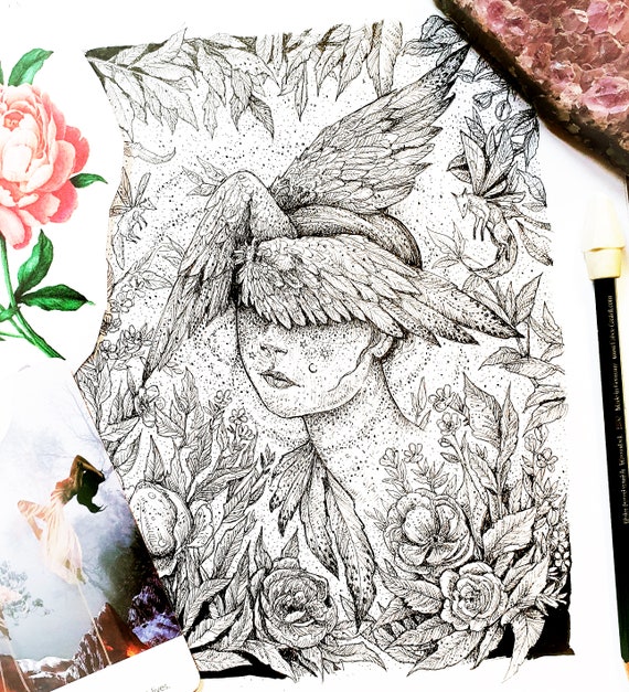 Amazing Possibilities A4 digital Coloring Page by Karolina | Etsy