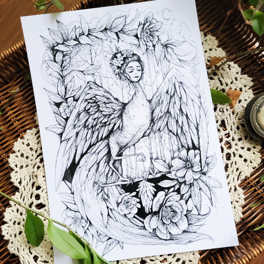 Lady Spring 5 - Digital Colouring Page - Etsy