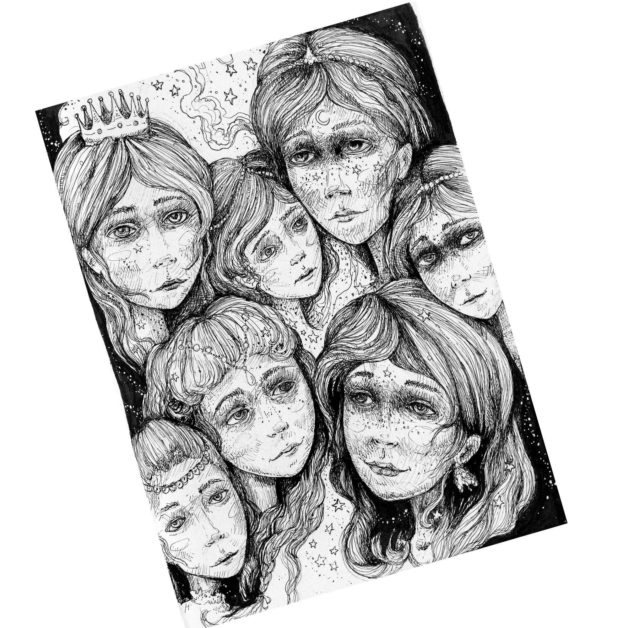 Princess Diaries - A4 Digital Coloring Page by Karolina Kubikowska - Etsy