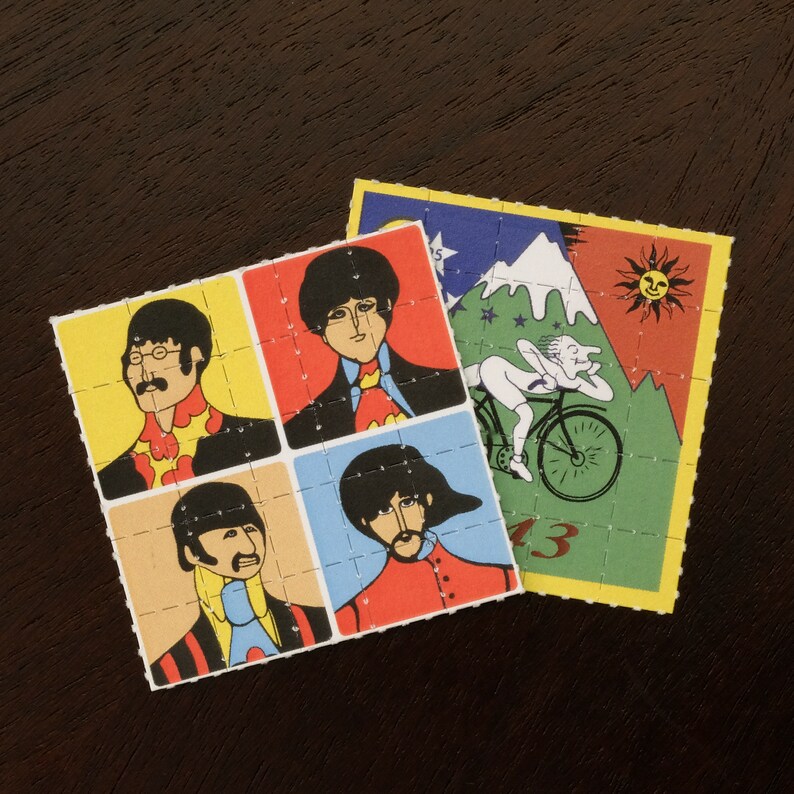 The Beatles Yellow Submarine LSD Blotter Art Vintage, 4x Pieces - Etsy ...