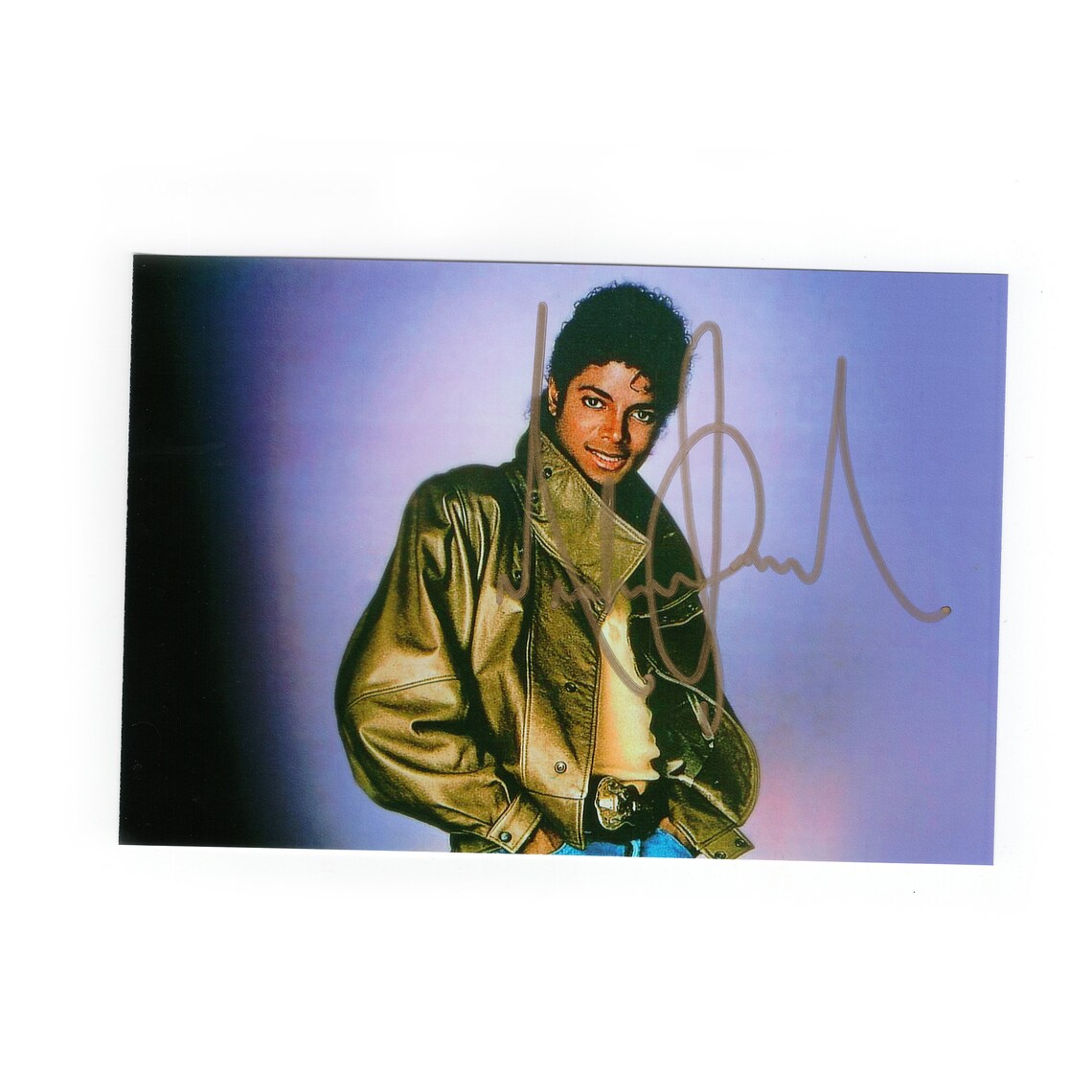Michael Jackson Gold Autograph Photo Autograph Photo - Etsy