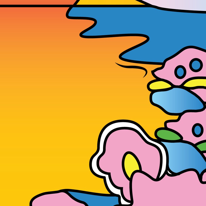 California Orange Sunshine Blotter Art LSD Print Quality - Etsy