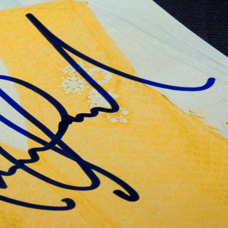 Michael Jackson Blue Autogram Photo Autogrammfoto | Etsy