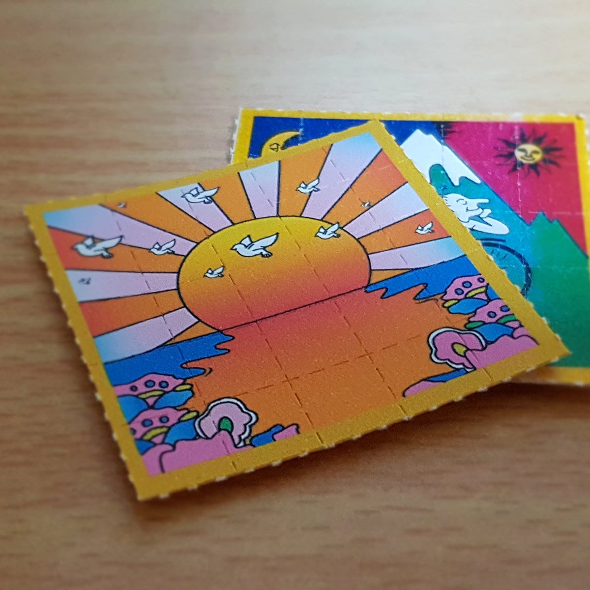 California Orange Sunshine LSD Vintage Blotter Art - Etsy Canada