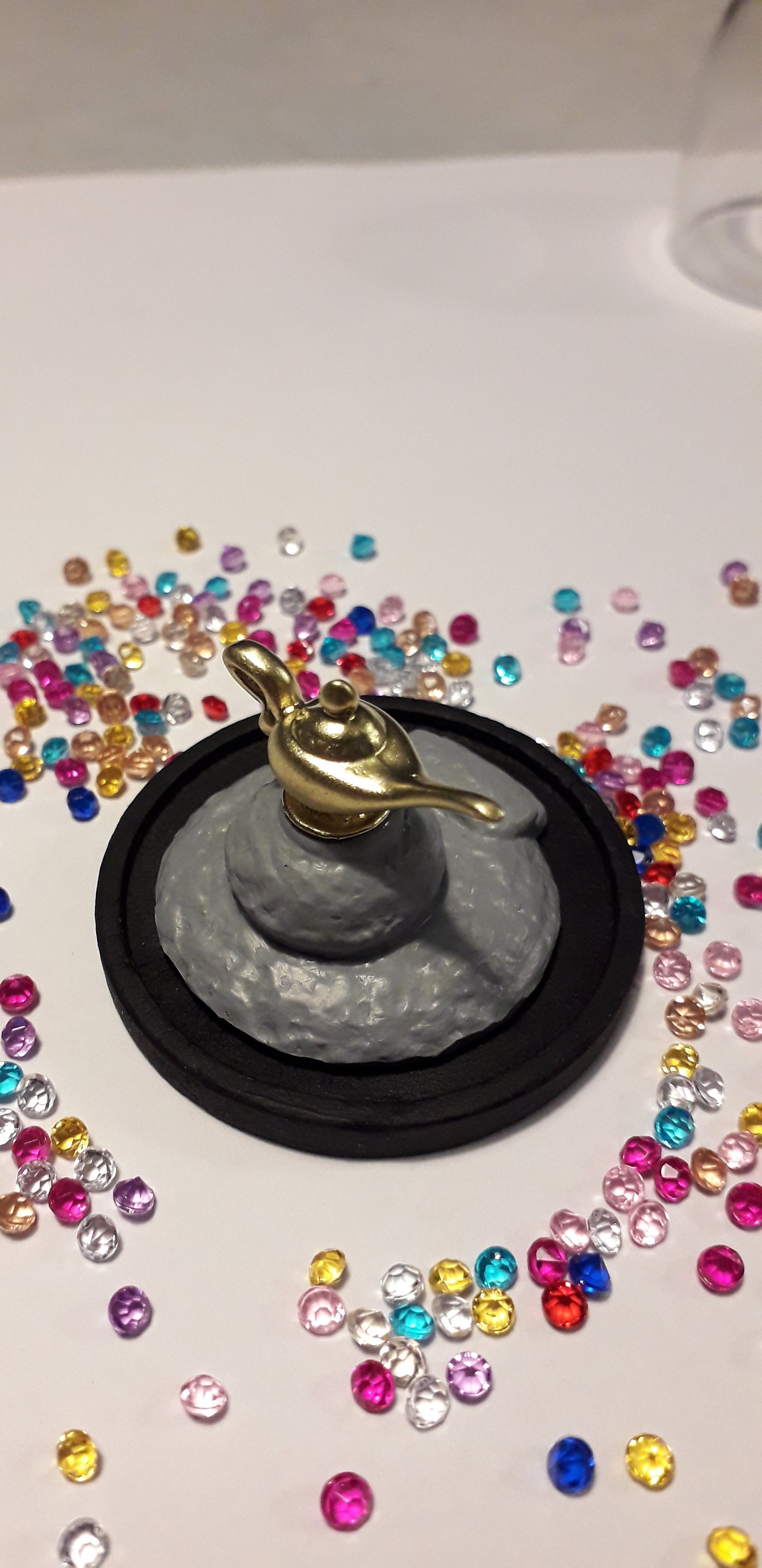 Genie Lamp Lamp of the Genie Glass Dome Miniatures. - Etsy