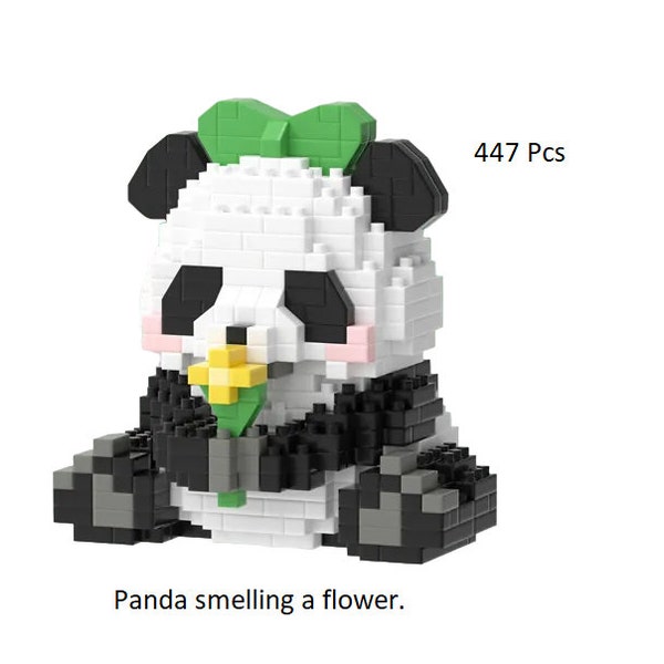 Panda Building Blocks - Etsy