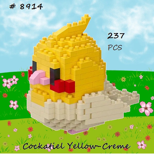 DIY Mini Bricks Cute Birds,building Block Decor,building Block Bird ...