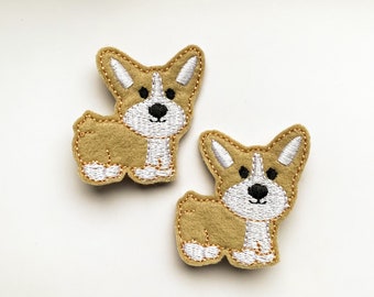 Hair Clips Corgi - Etsy