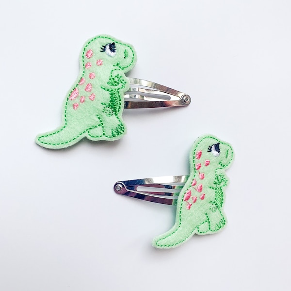 Dinosaur Hair Clips - Etsy
