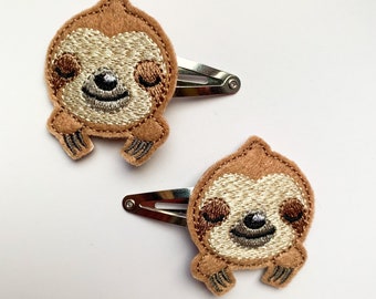 Sloth Hair Clips - Etsy