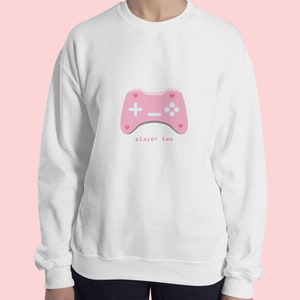 Gamer Couple Sweater Gamer Gift Cute Player 1 Player 2 Sweater Shirt ...