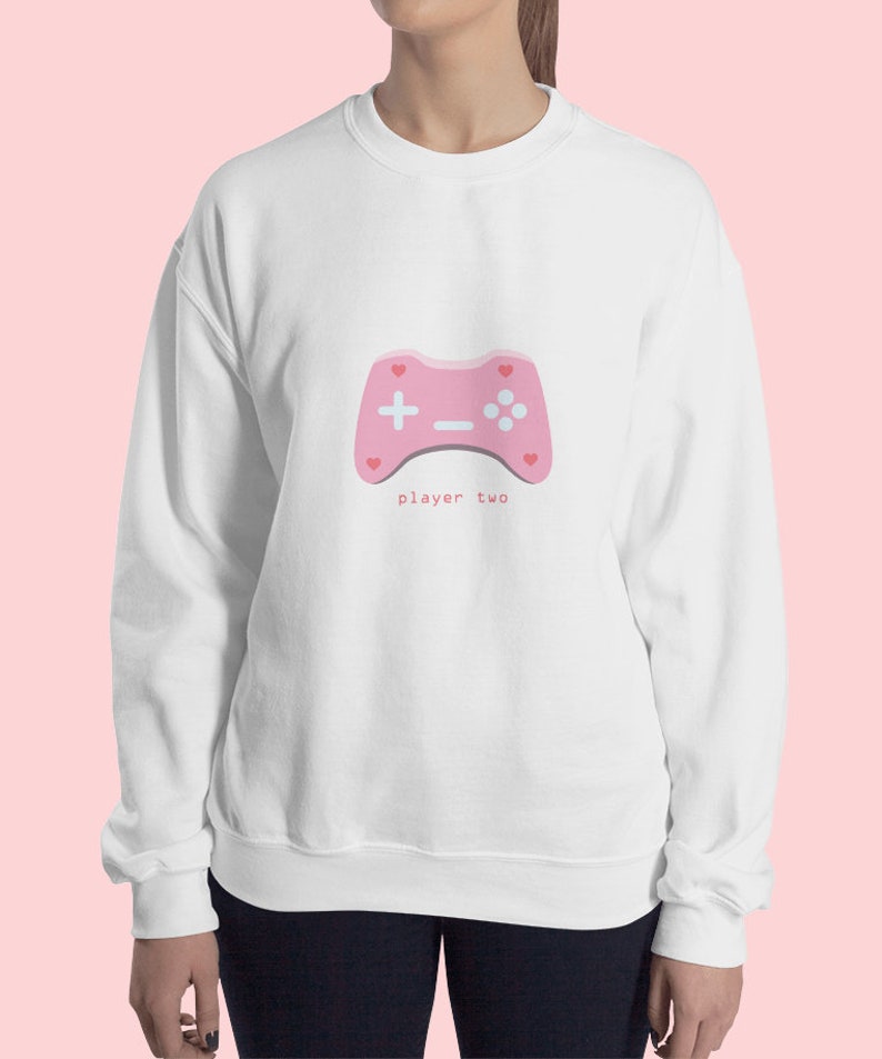 Gamer Couple Sweater Gamer Gift Cute Player 1 Player 2 Sweater Shirt ...