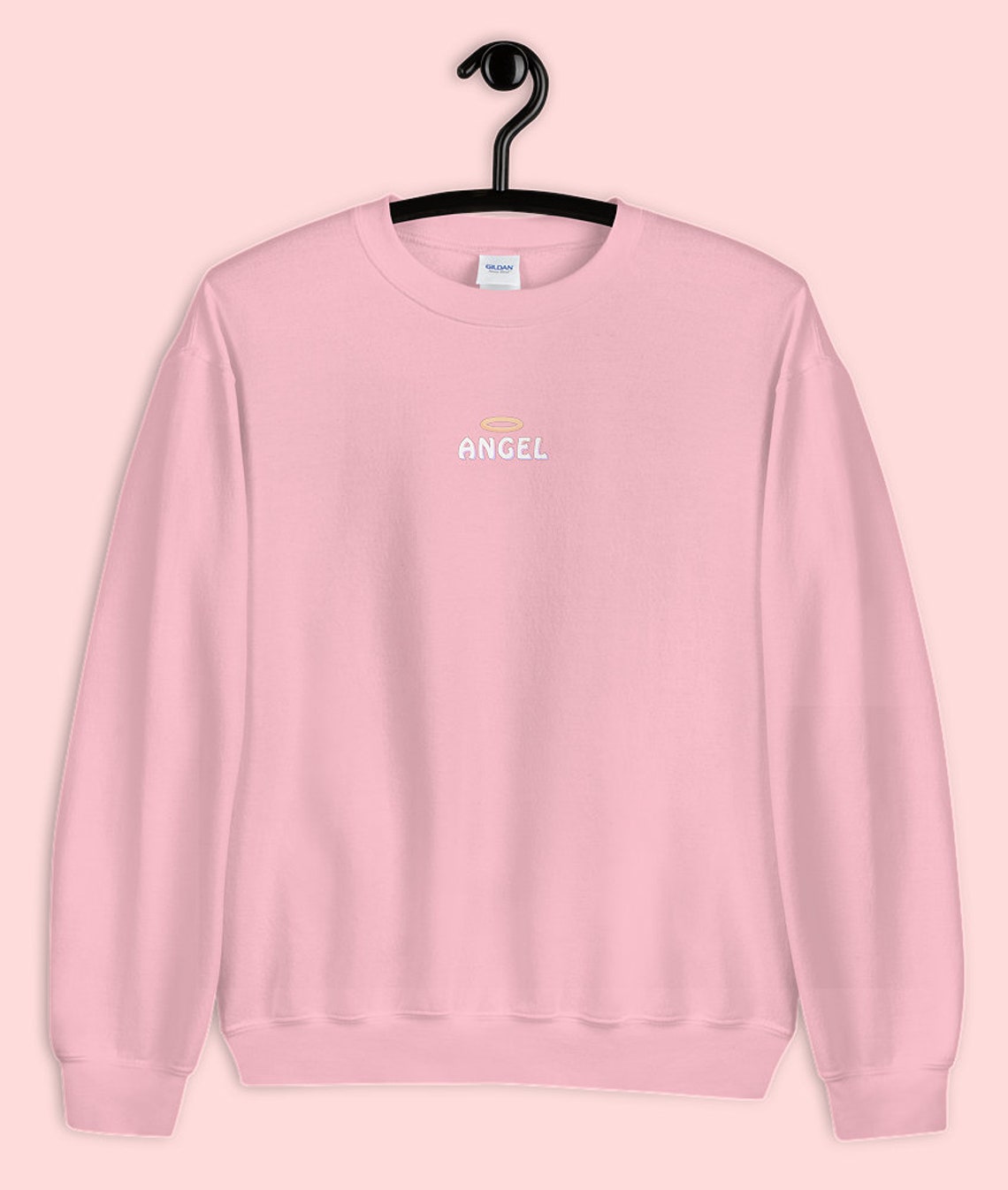 Angel Babygirl Cute Women Pink Sweatshirt Sweater Jumper With - Etsy