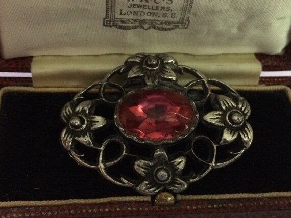 Large Chunky Silver Metal Vintage Brooch with Raspberry | Etsy