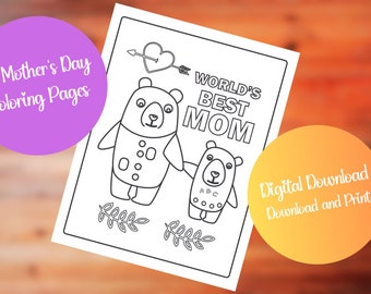 Mother's Day Coloring Activity Pages Happy Mothers Day Printable ...