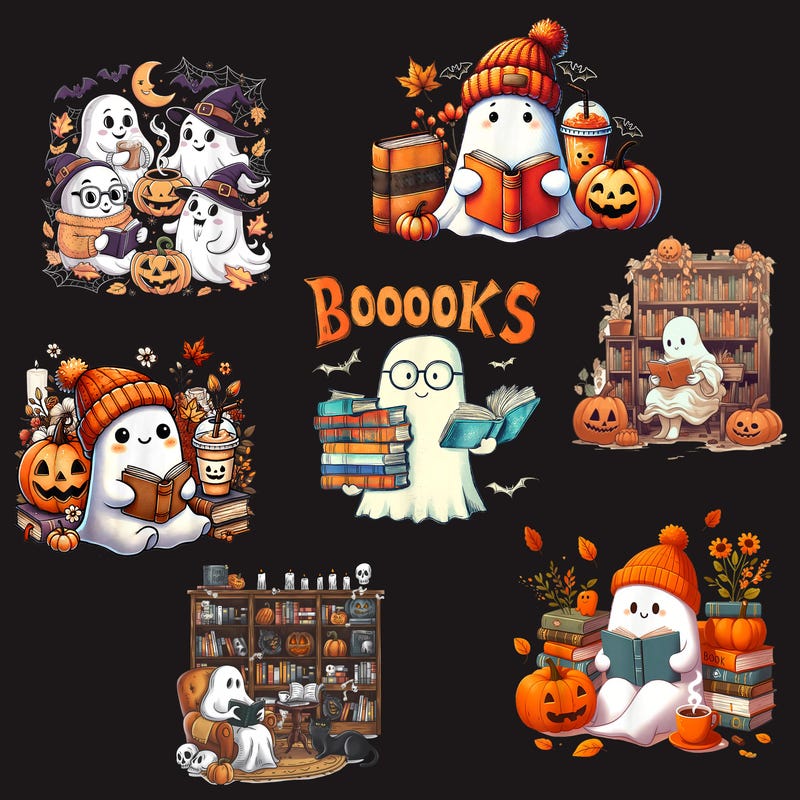 Ghost in Library - Etsy