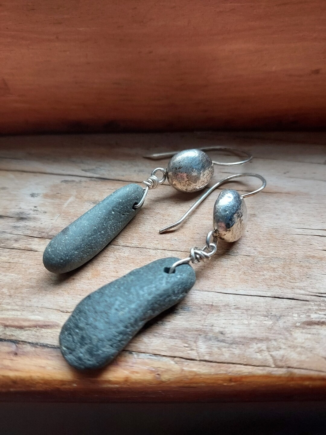 Sterling Silver Ingot and Cape Cod Beach Stones - Etsy