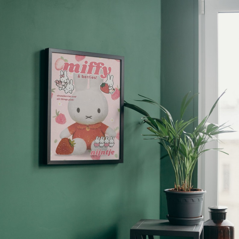 STRAWBERRY MIFFY - Original Wall-art Digital Printable | Allmypapercuts ...