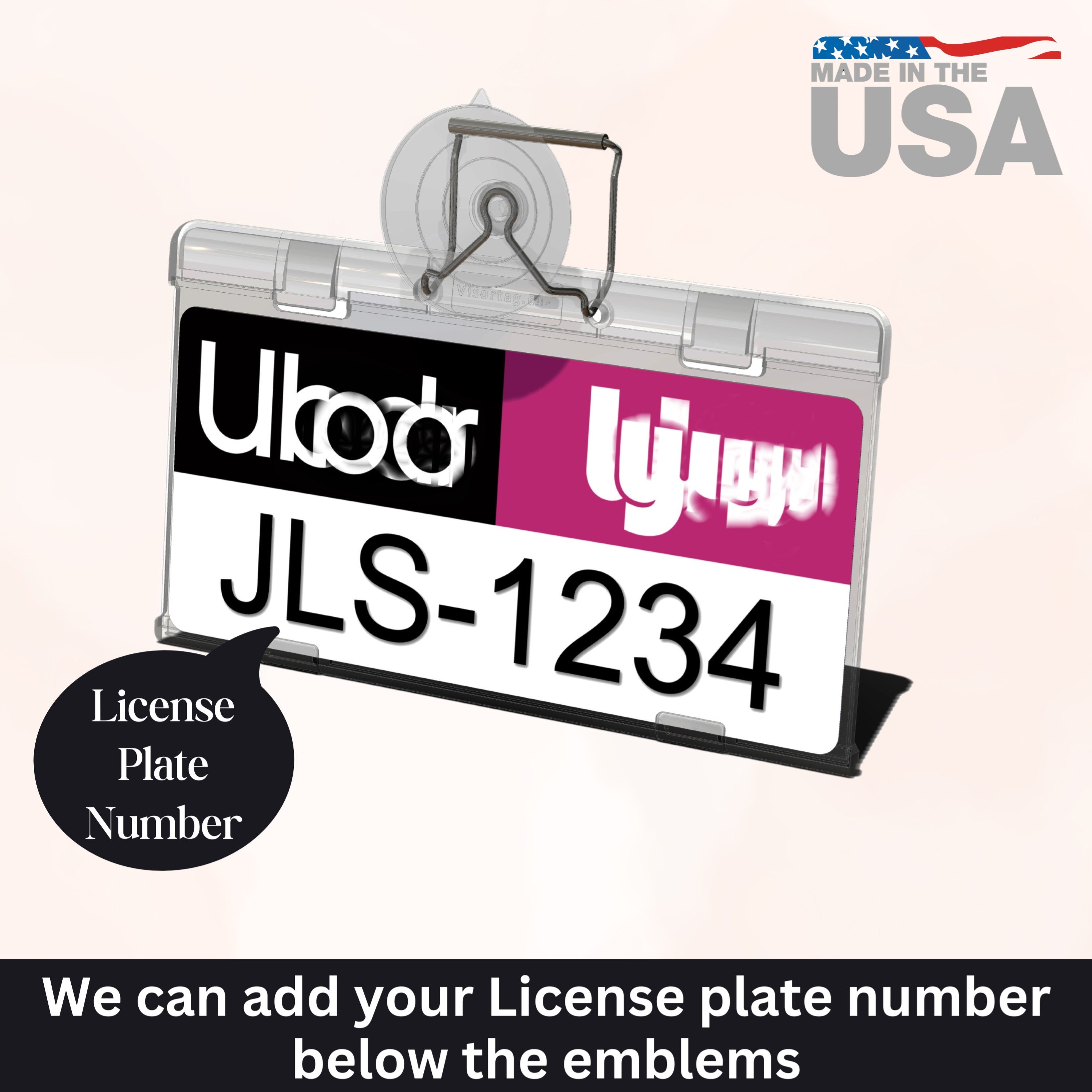 Removable Car Sign Holder for Taxi Rideshare Drivers. Sturdy & Easy to ...