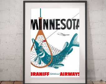 Minnesota decor | Etsy