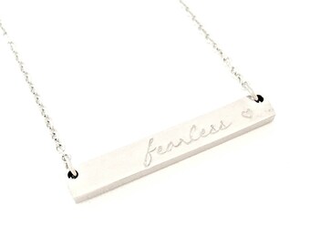 Fearless necklace | Etsy