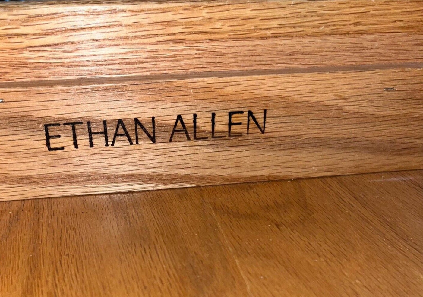 Ethan Allen Canterbury Desk OAK With Matching Chair PERFECT MINT ...