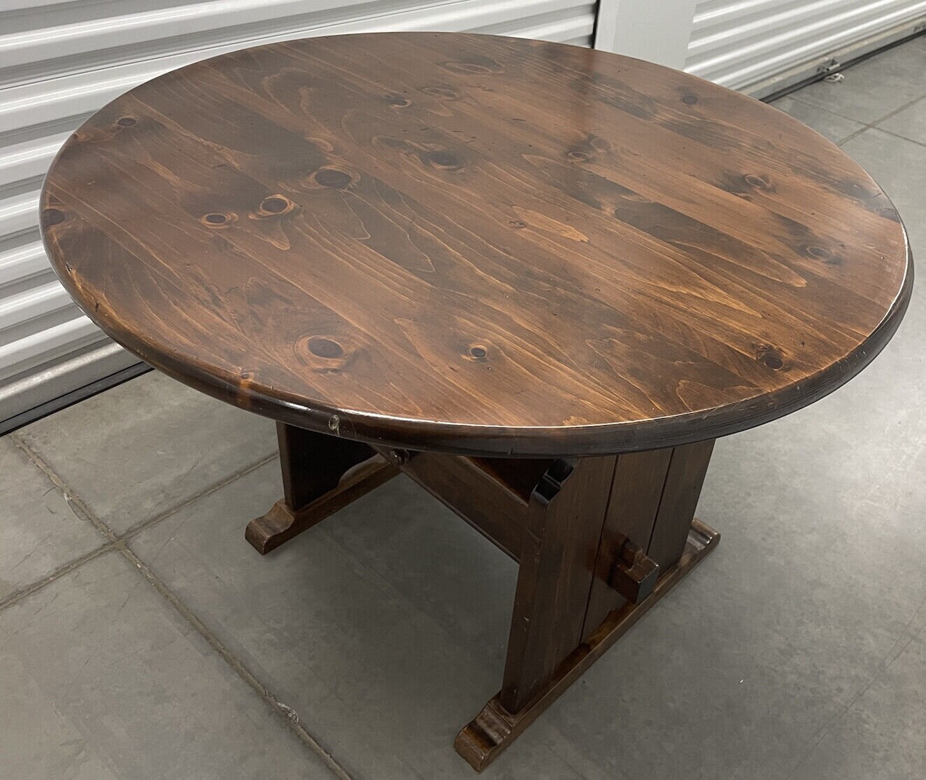 RARE Ethan Allen Tilt Top Table Seat Tavern Chair W/drawer Antiqued ...