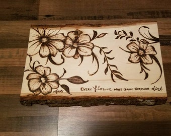 Woodburning art | Etsy