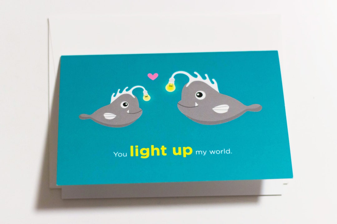 Anglerfish Greeting Card - Etsy
