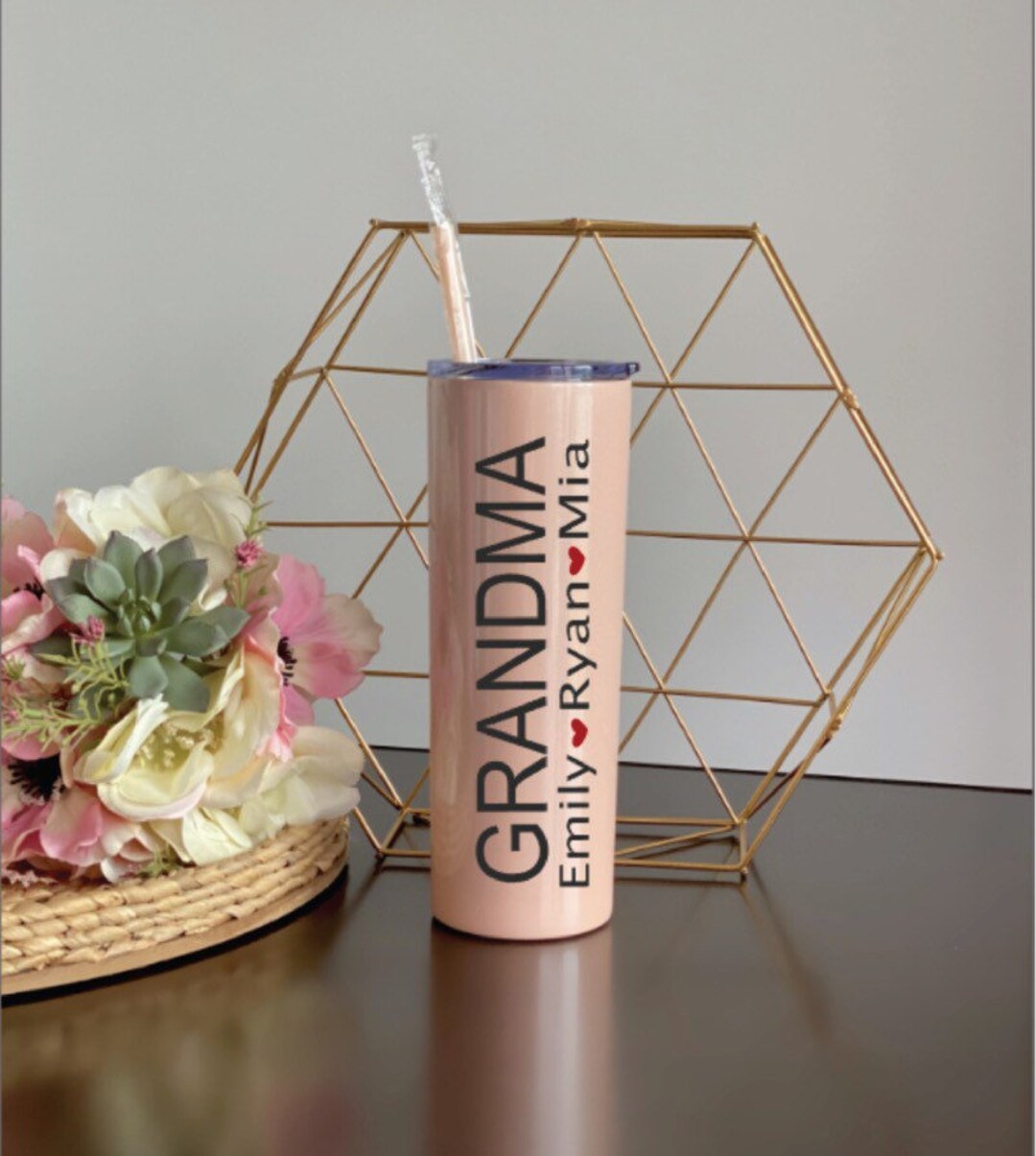 Personalized Grandma Gift From Kids, Grandma Tumbler, Insulated Water ...