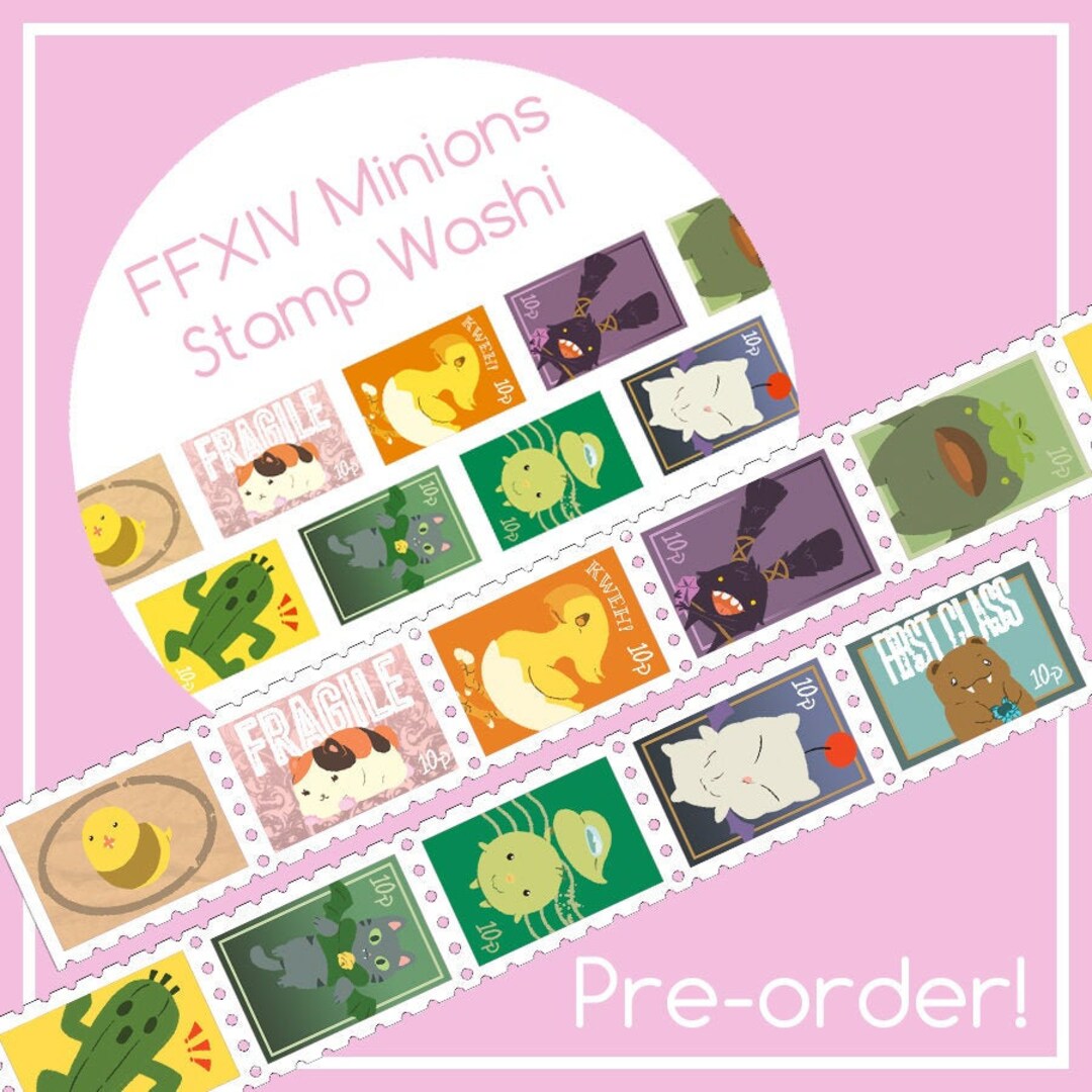 FF Minions Stamp Washi Tape - Etsy