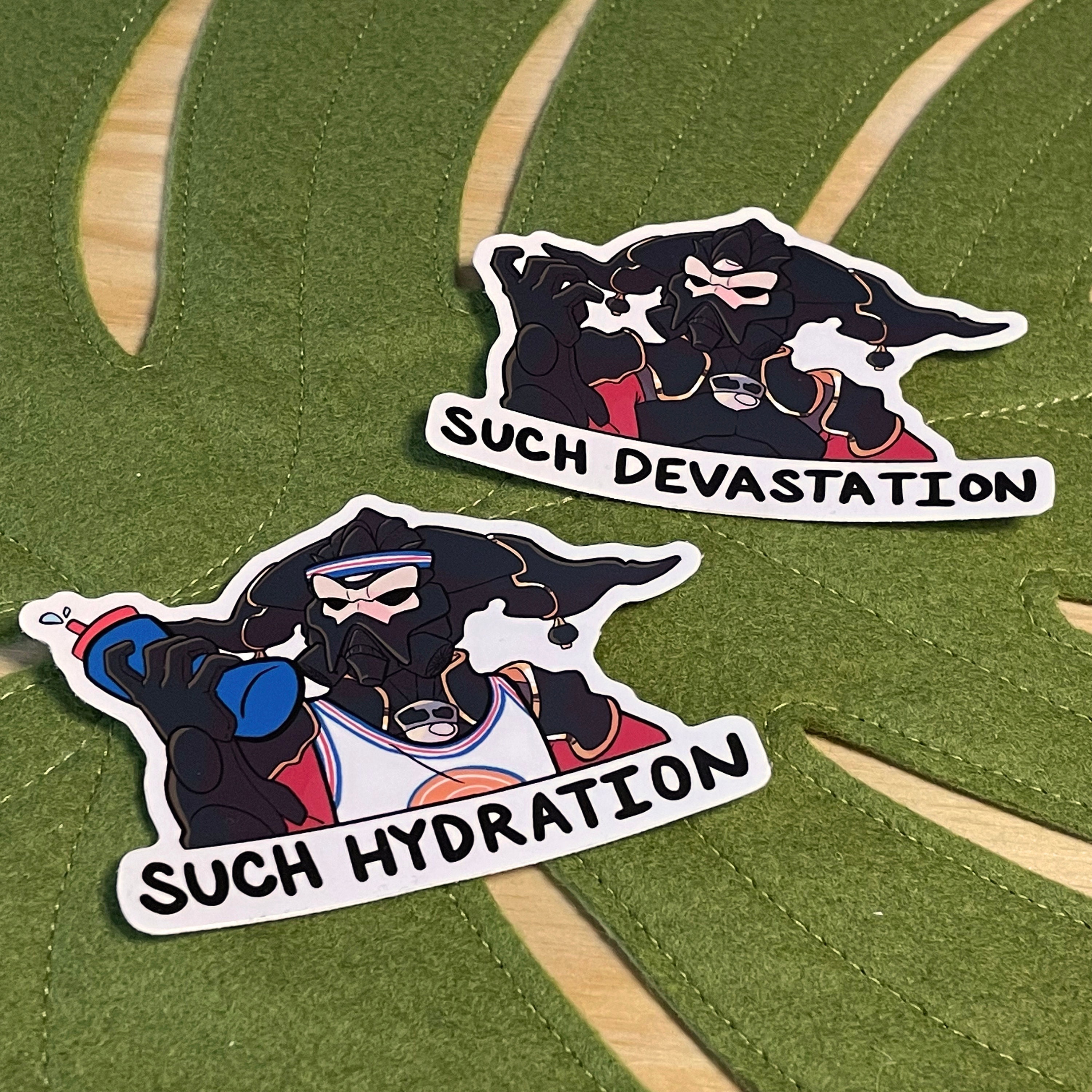 SUCH DEVASTATION/HYDRATION 3 Stickers - Etsy