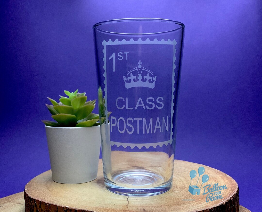 1st Class Postman - 1st Class Postie - First Class Stamp - Engraved ...