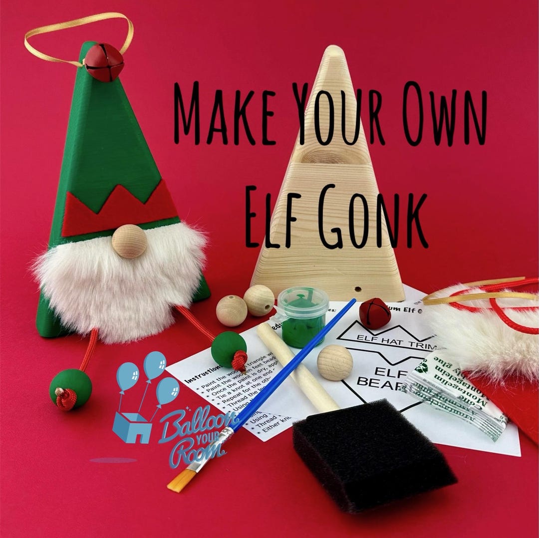 Make Your Own Wooden Elf Gonk - Christmas Decoration - Christmas Craft ...