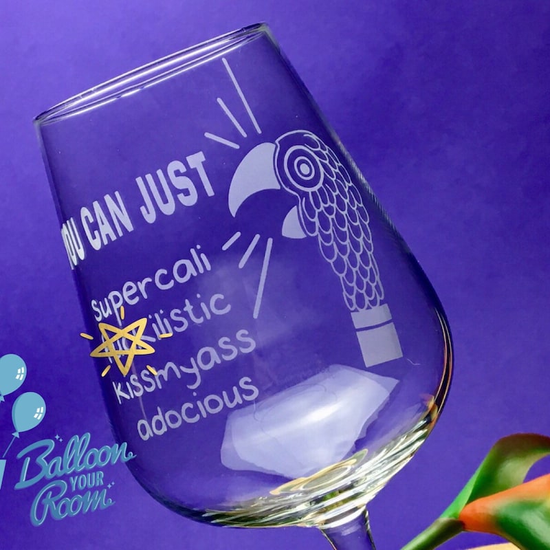 Rude Wine Glass - Etsy