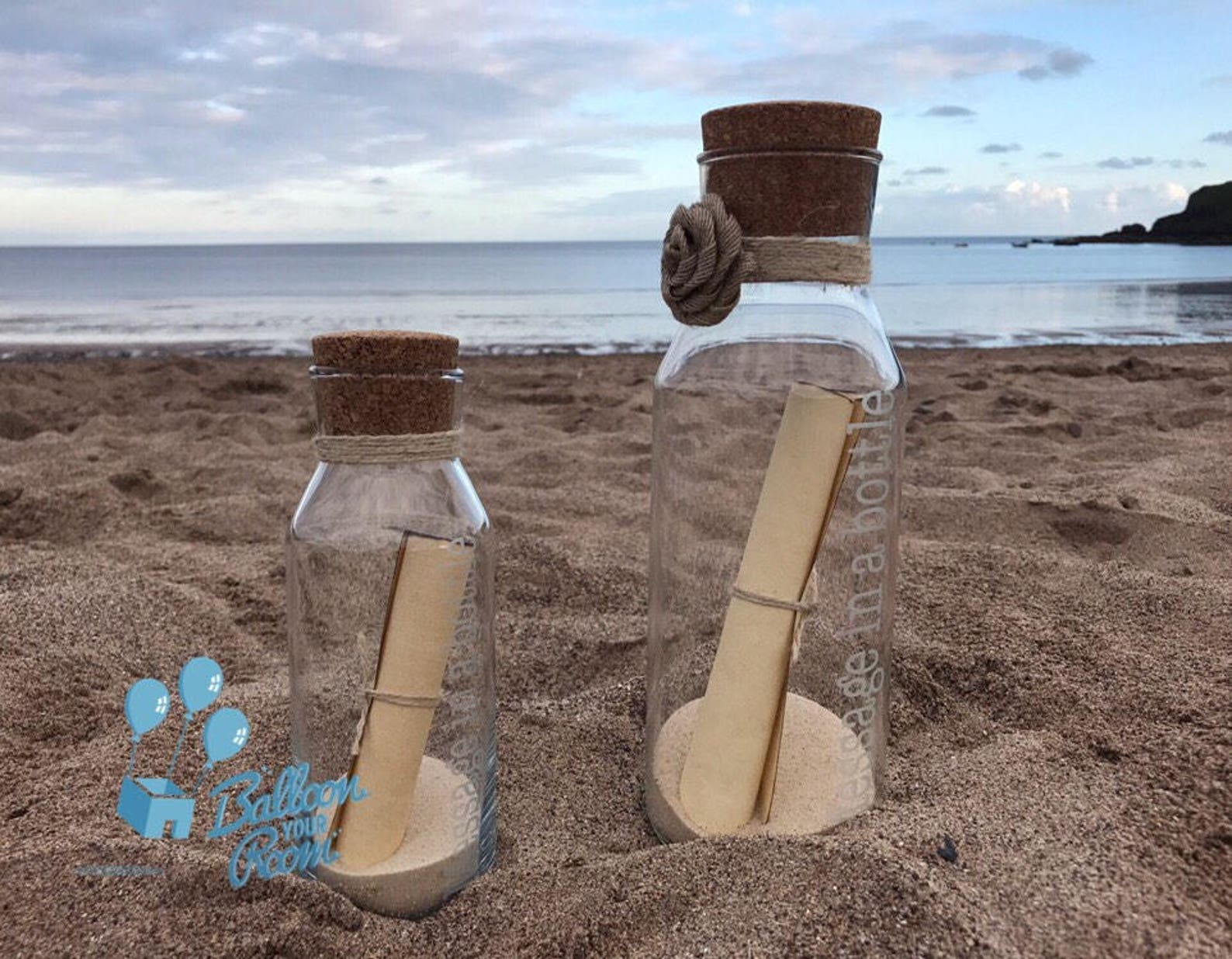 Engraved Message in A Bottle - Etsy