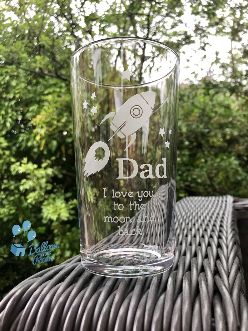 Dad We Love You to the Moon and Back Dad I Love You to the - Etsy