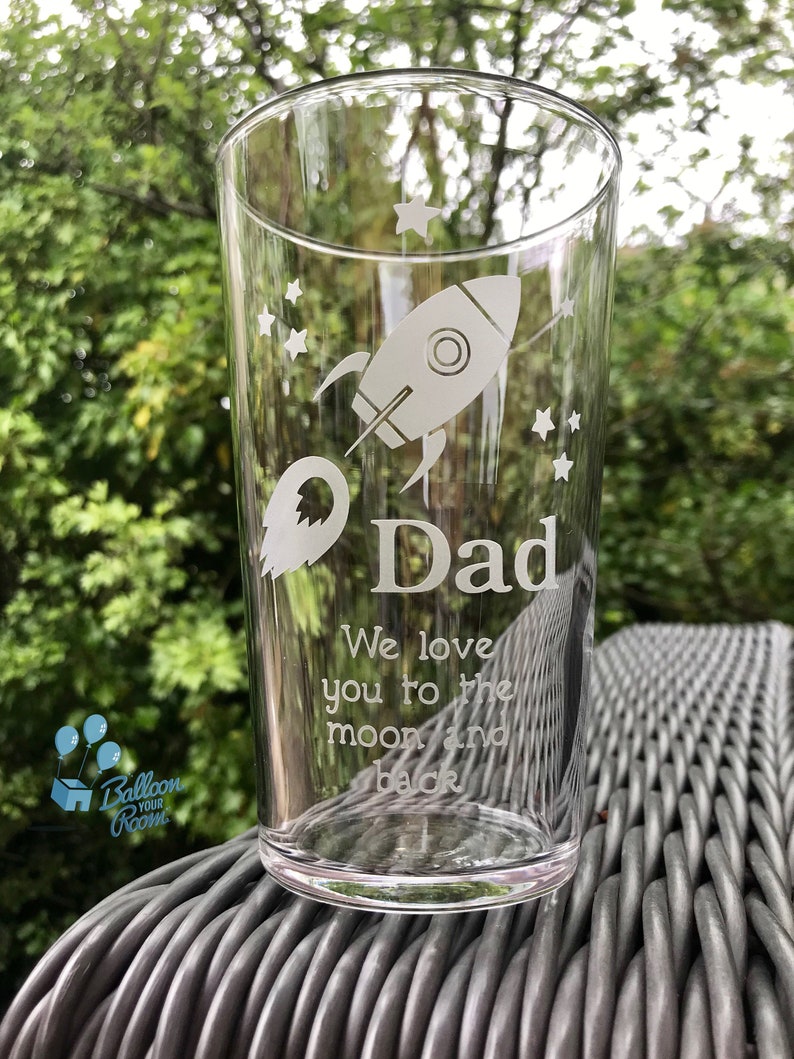 Dad We Love You to the Moon and Back Dad I Love You to the - Etsy