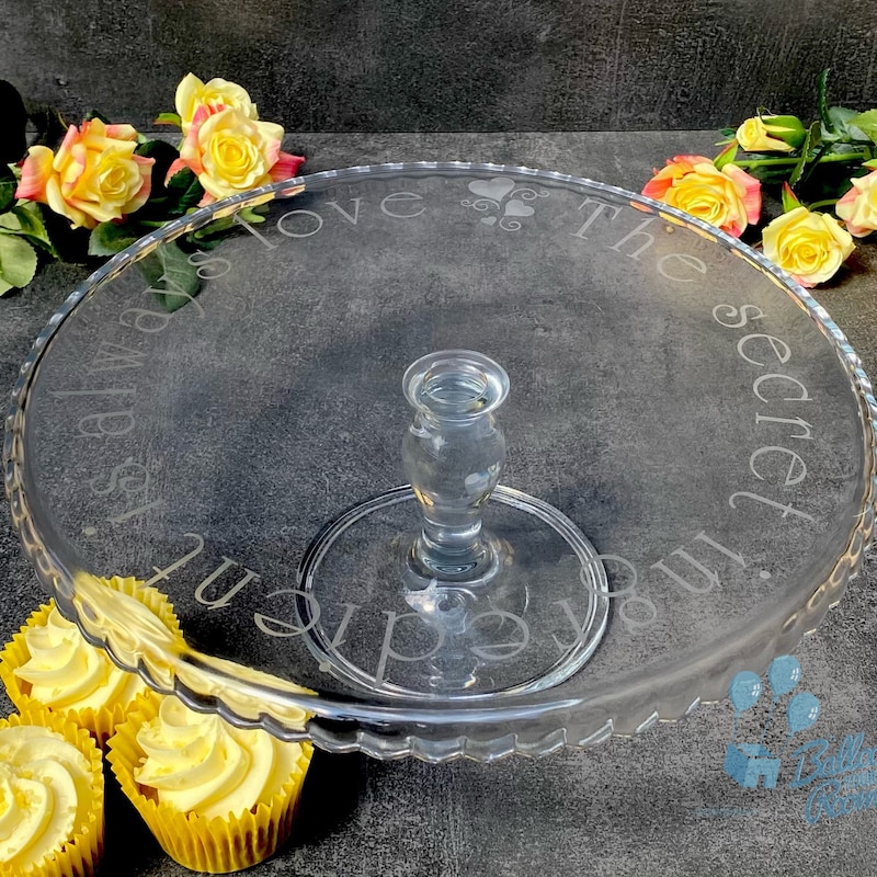 Glass Cake Stand - Etsy