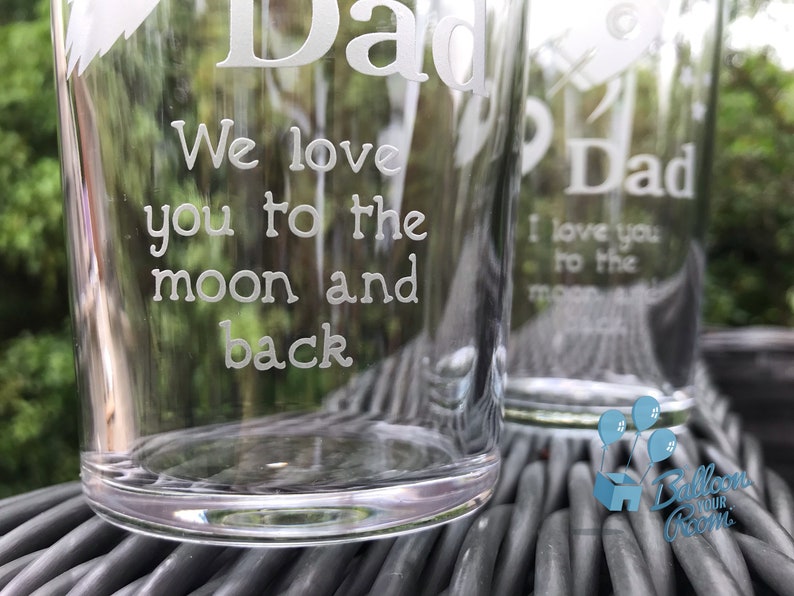 Dad We Love You to the Moon and Back Dad I Love You to the - Etsy