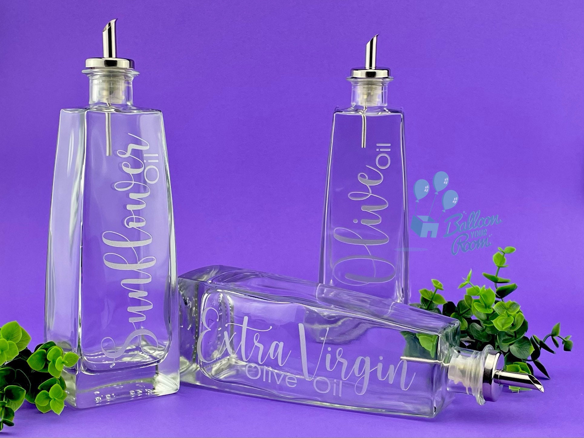 500ml Personalised Oil Bottles With Beak Shaped Spout With | Etsy