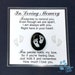 Engraved Footprints Pocket Pebble - in Loving Memory - Memorial ...