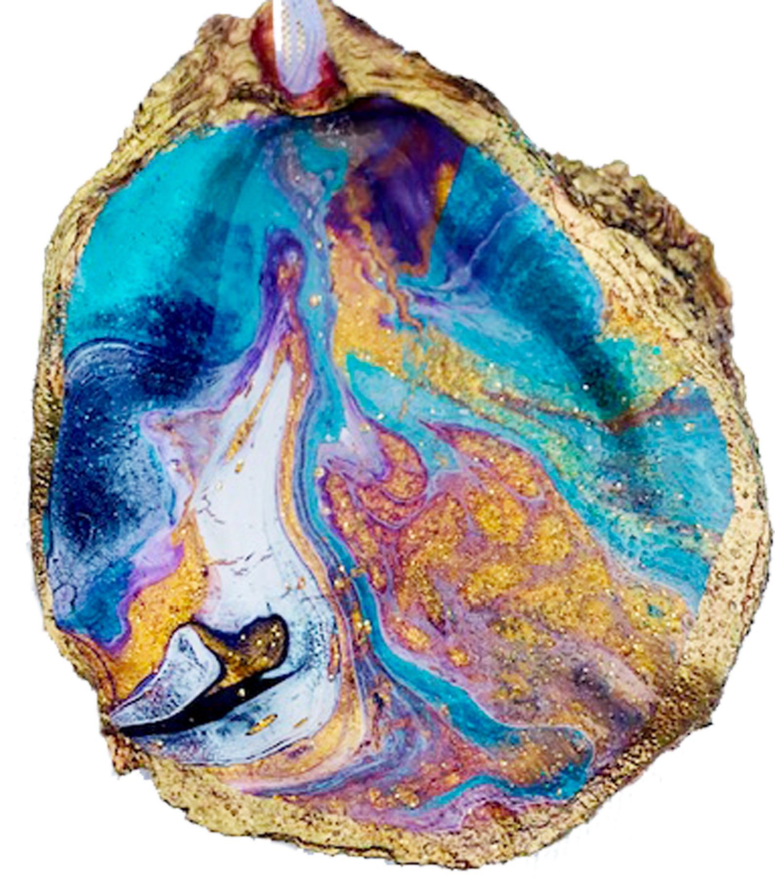 Oyster Shell Ornament mermaid - Etsy