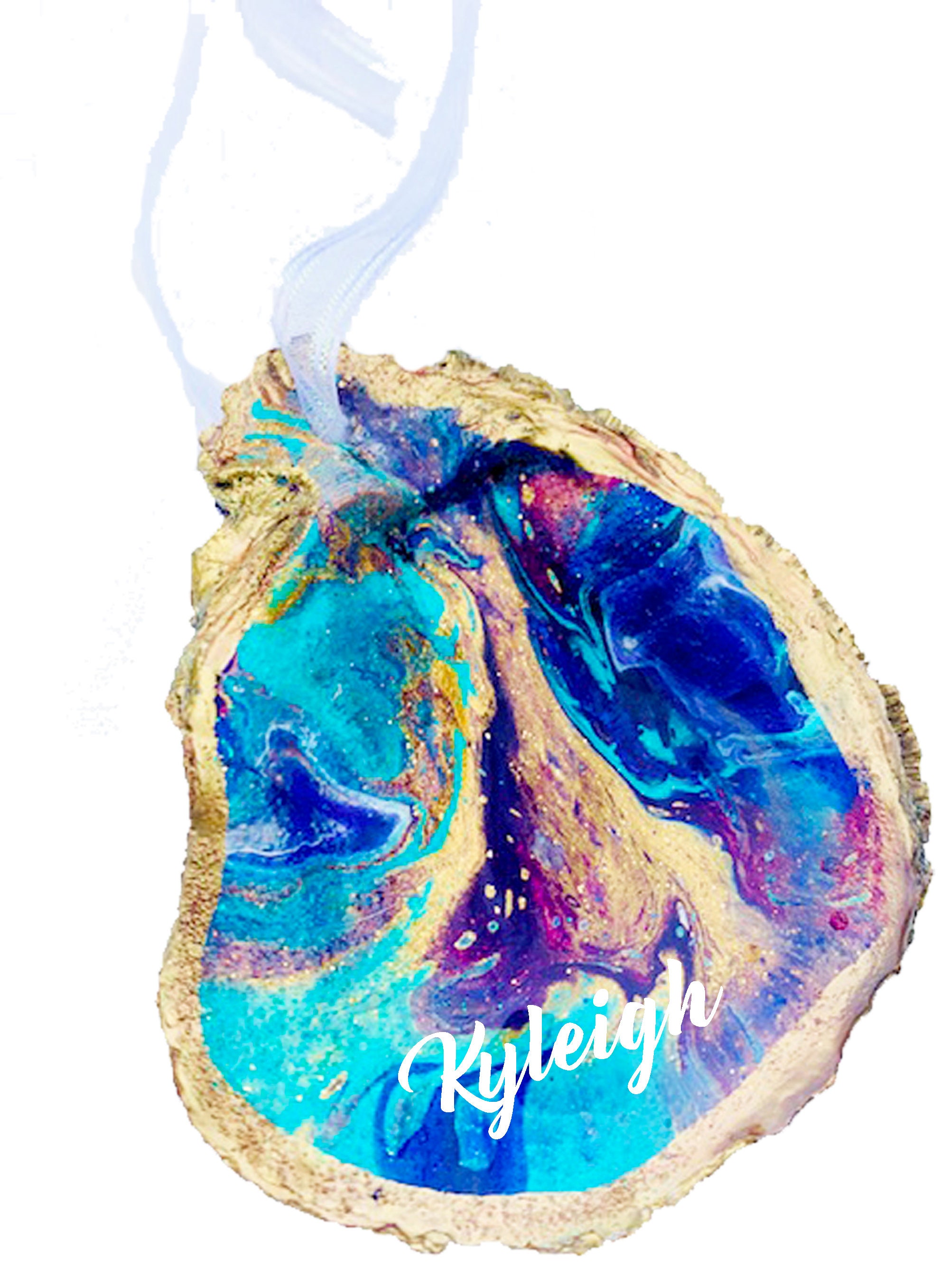 Oyster Shell Ornament- "mermaid" - Etsy