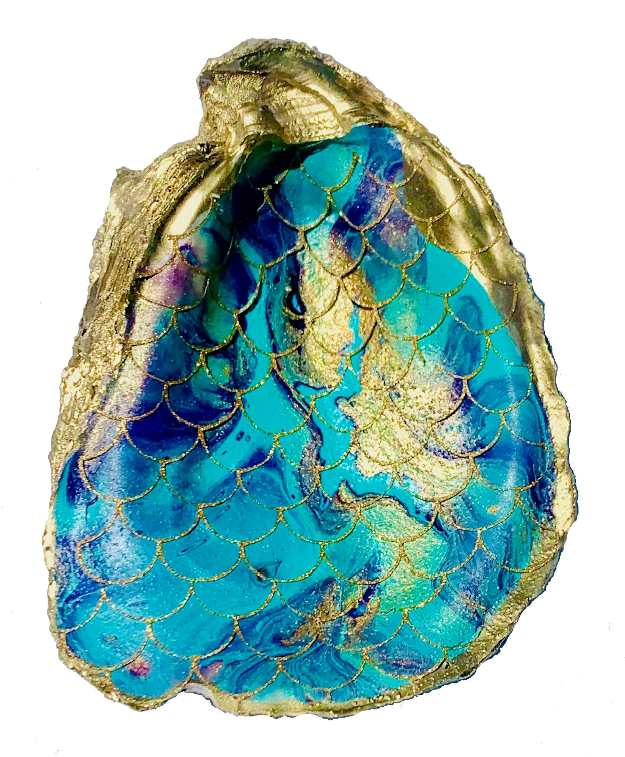 Oyster Shell Ornament mermaid - Etsy